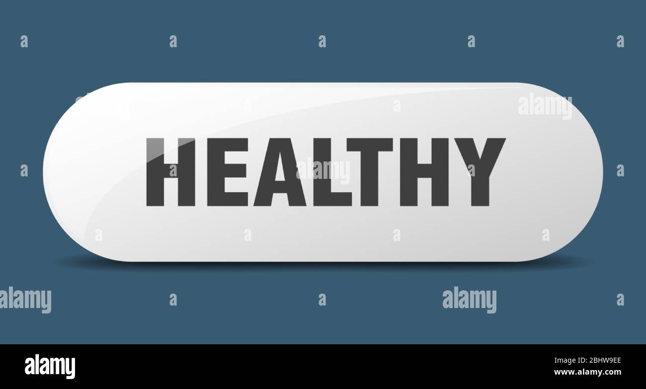 healthy button. healthy sign. key. push button Stock Vector Image & Art ...