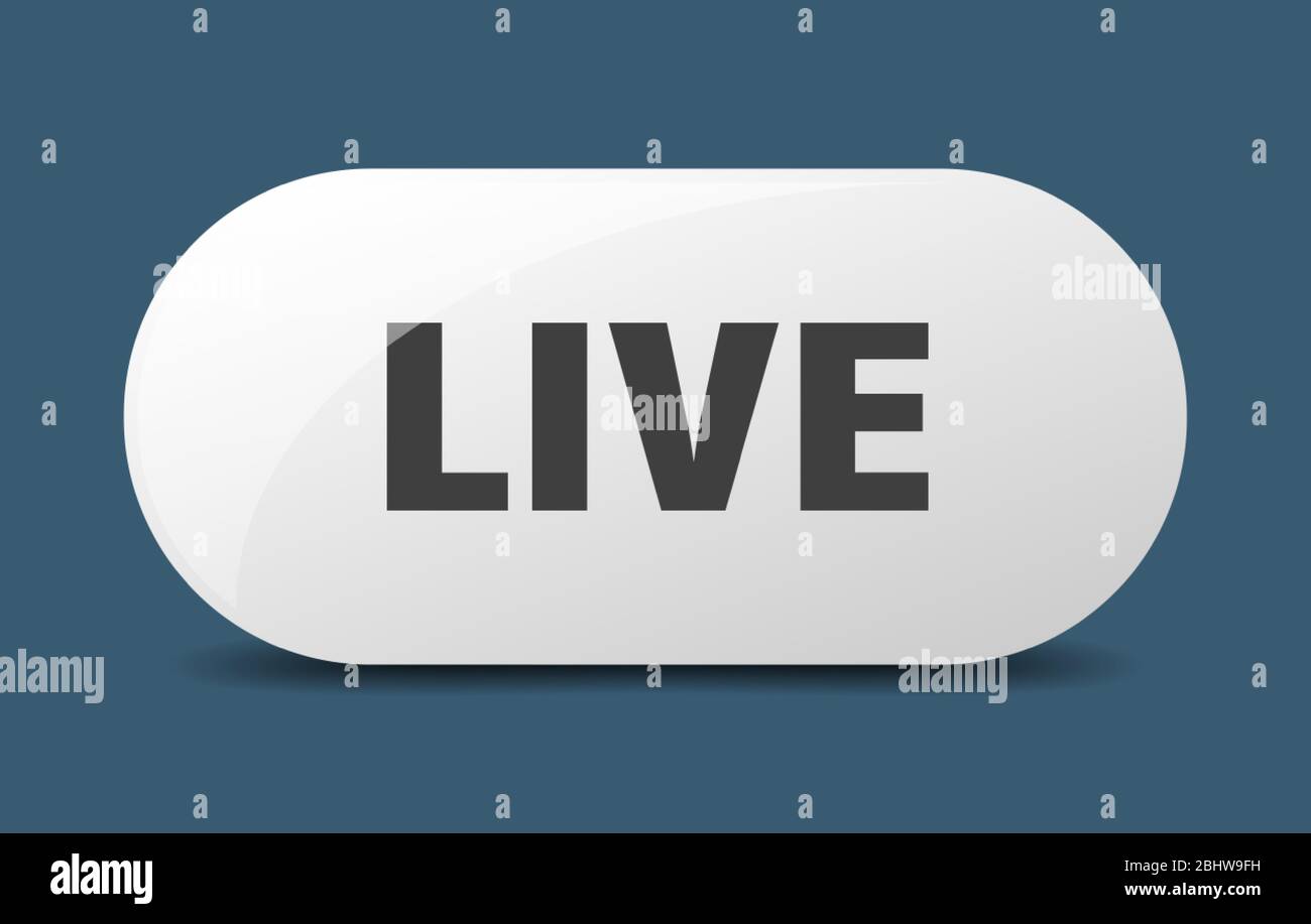 live button. live sign. key. push button Stock Vector Image & Art - Alamy