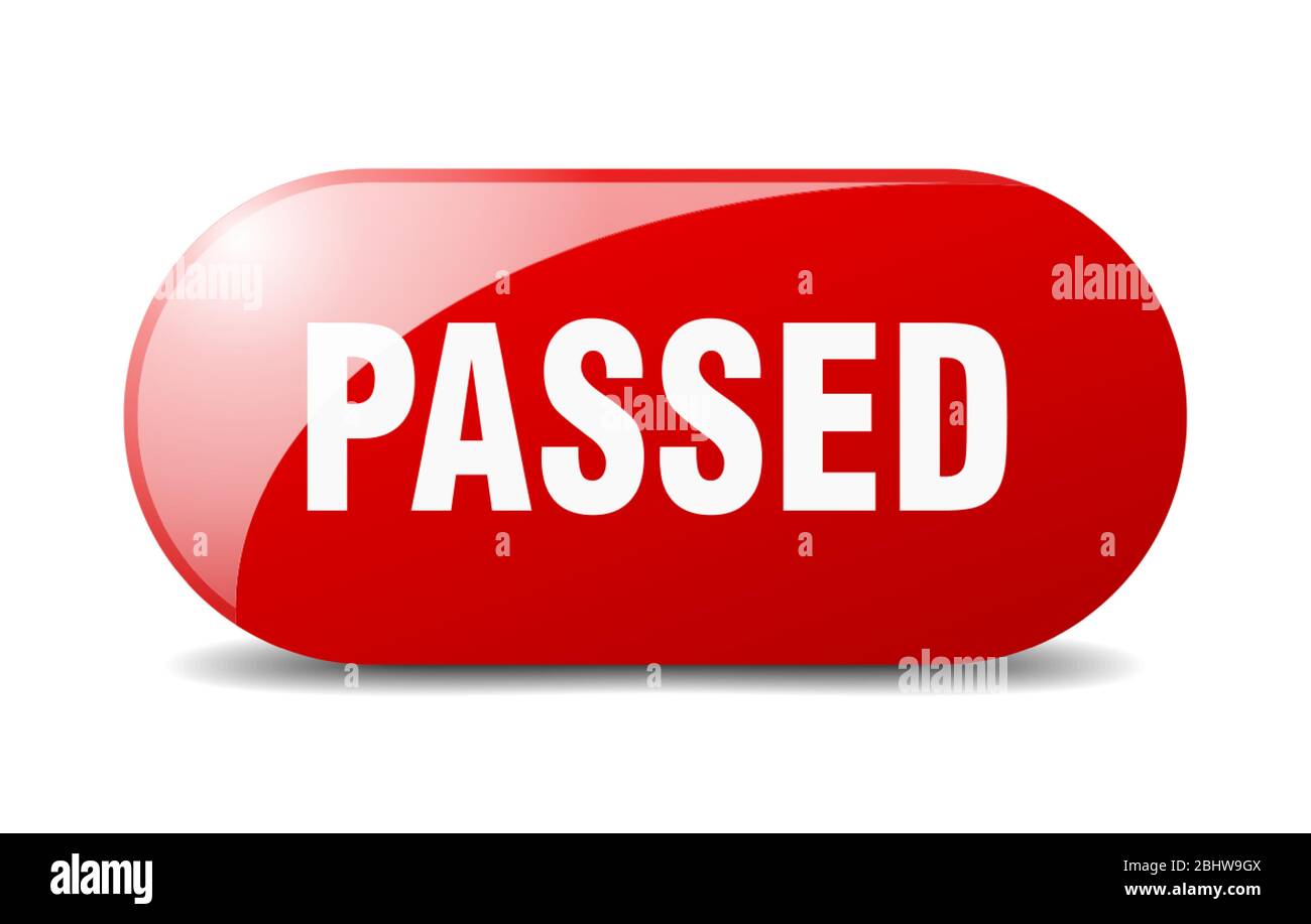 passed button. passed sign. key. push button Stock Vector Image & Art ...