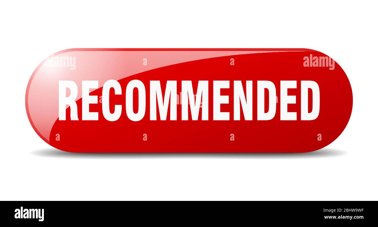 recommended button. recommended sign. key. push button Stock Vector ...