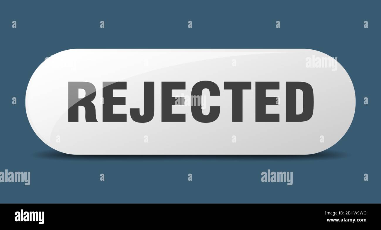 rejected button. rejected sign. key. push button Stock Vector Image & Art - Alamy