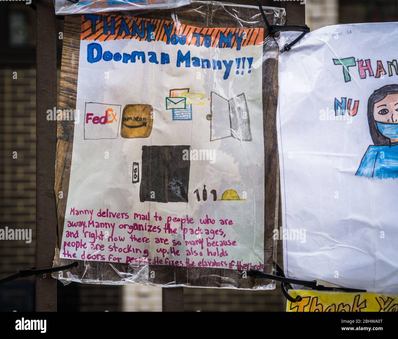 Art posters for essential workers from Ms. Hill's online art class and ...