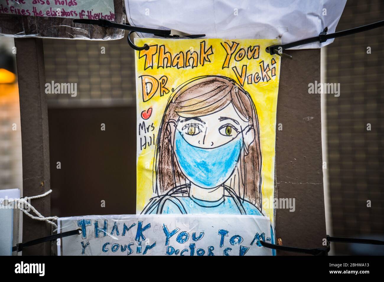 Art posters for essential workers from Ms. Hill's online art class and ...