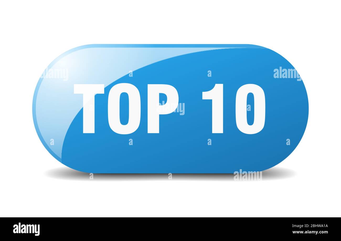 top 10 button. top 10 sign. key. push button Stock Vector Image & Art ...