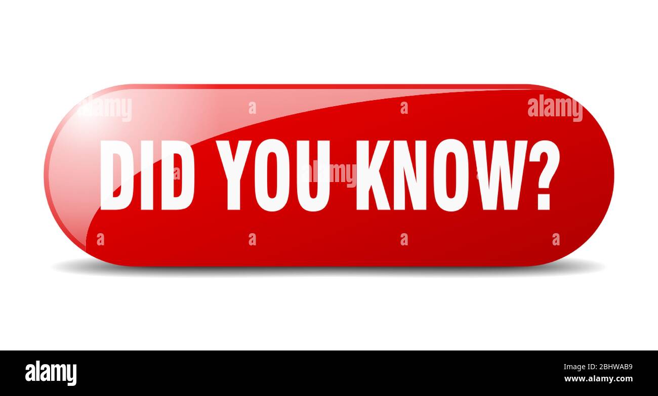 did you know button. did you know sign. key. push button Stock Vector ...