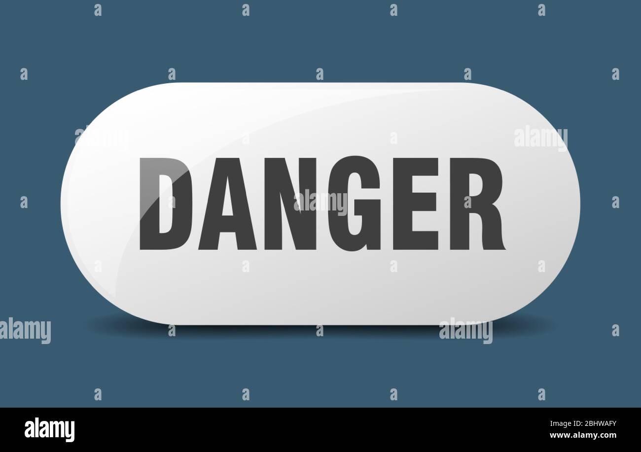 danger button. danger sign. key. push button Stock Vector Image & Art ...