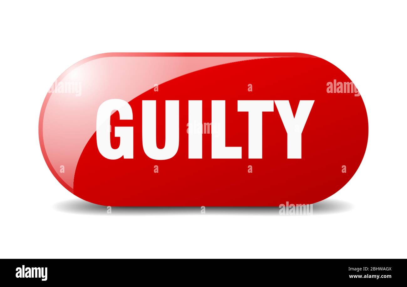 guilty button. guilty sign. key. push button Stock Vector Image & Art ...