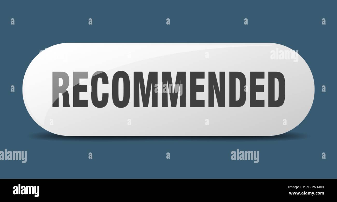 recommended button. recommended sign. key. push button Stock Vector Image & Art - Alamy
