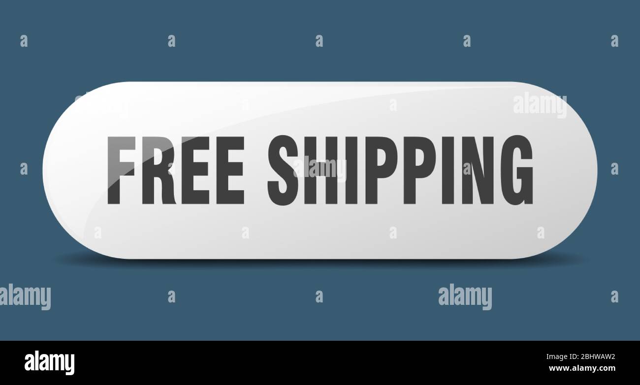 free shipping button. free shipping sign. key. push button Stock Vector ...