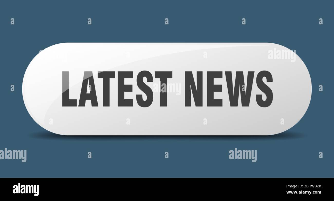 latest news button. latest news sign. key. push button Stock Vector ...