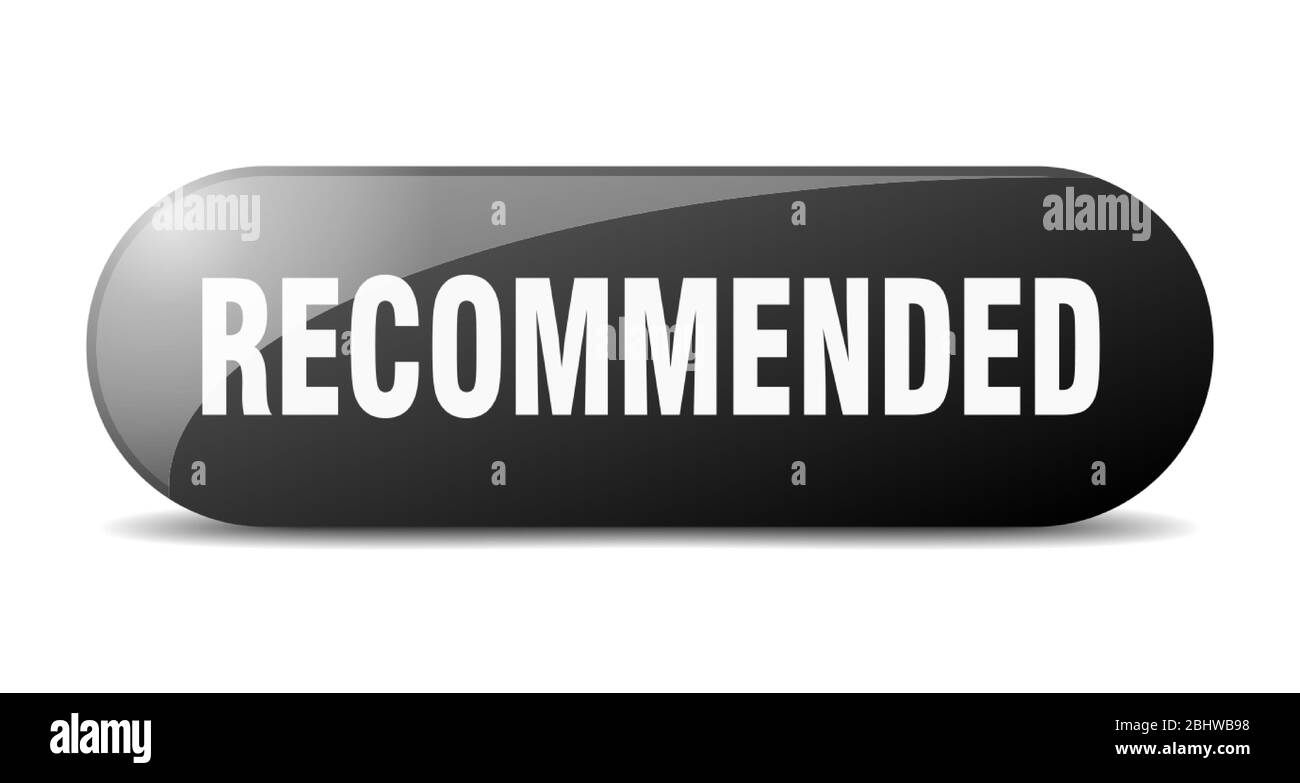 recommended button. recommended sign. key. push button Stock Vector ...