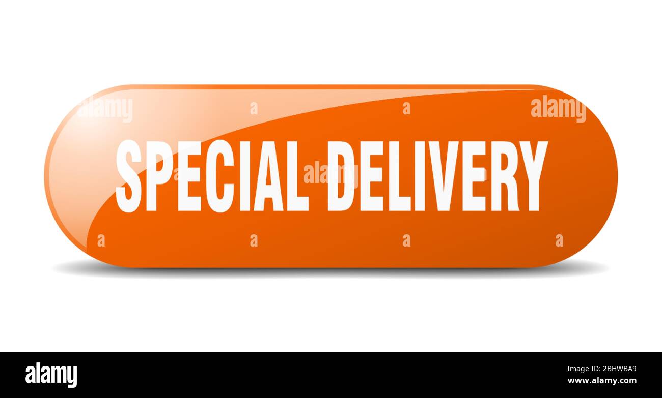 special delivery button. special delivery sign. key. push button Stock Vector Image & Art - Alamy