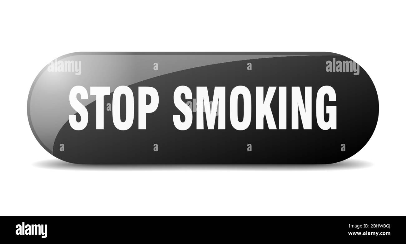 stop smoking button. stop smoking sign. key. push button Stock Vector ...