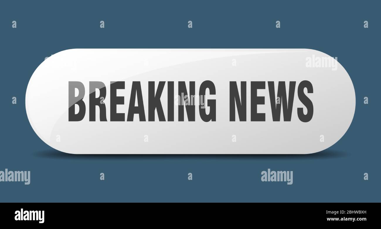 breaking news button. breaking news sign. key. push button Stock Vector ...