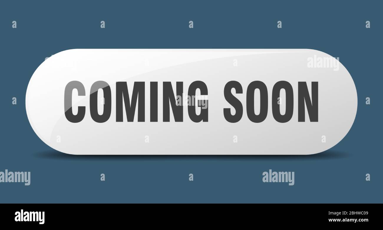 coming soon button. coming soon sign. key. push button Stock Vector ...