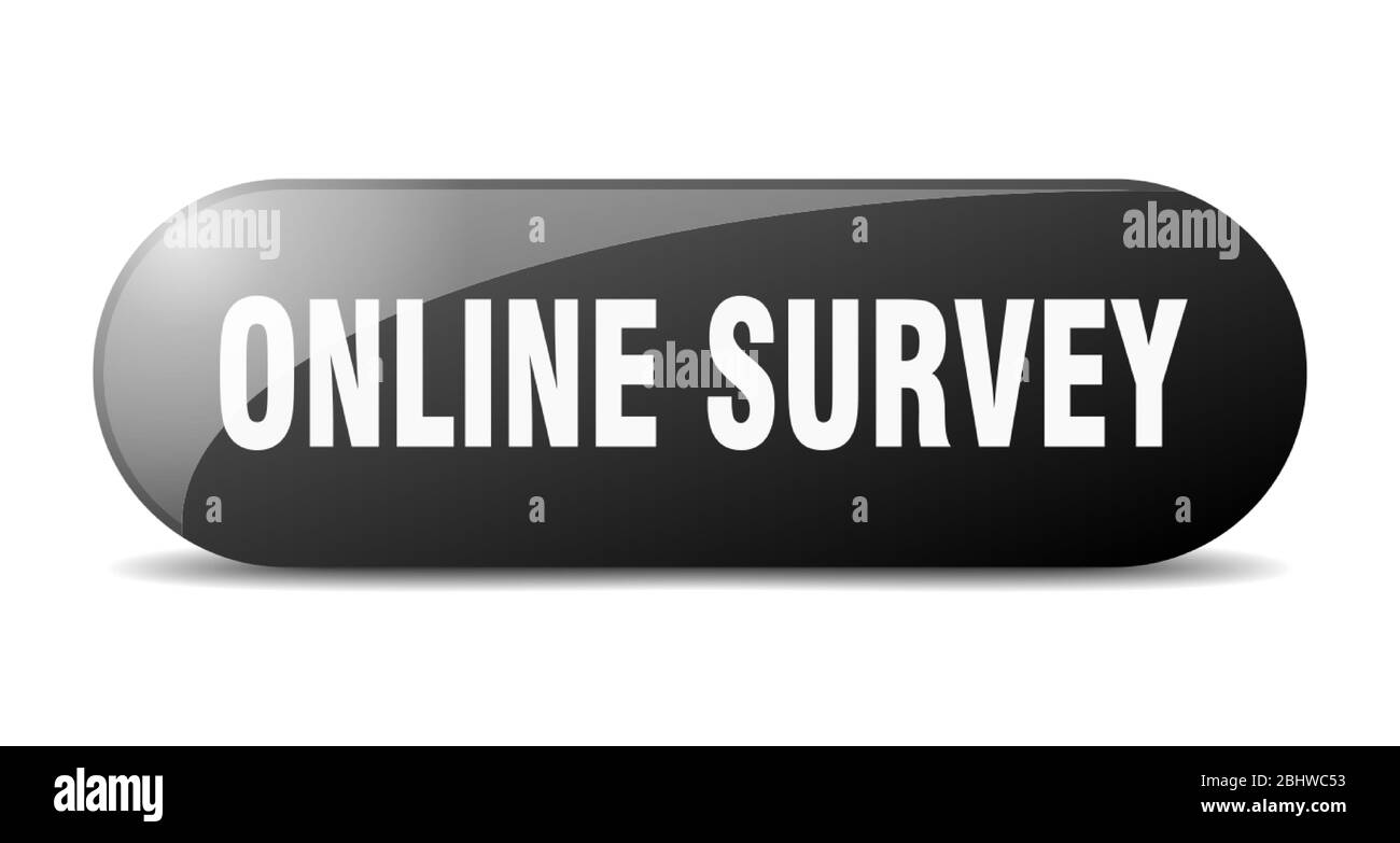 online survey button. online survey sign. key. push button Stock Vector ...