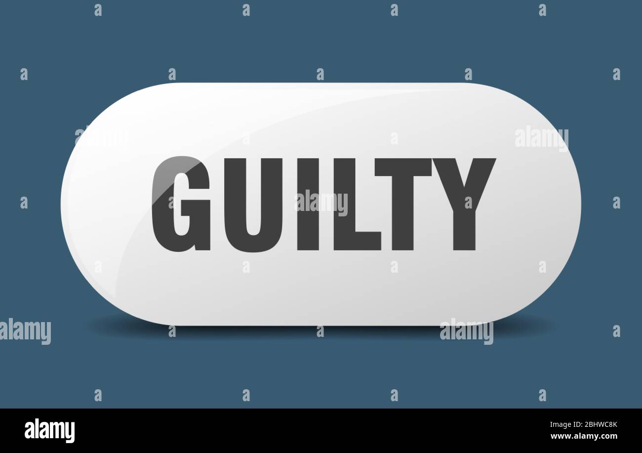 guilty button. guilty sign. key. push button Stock Vector Image & Art ...