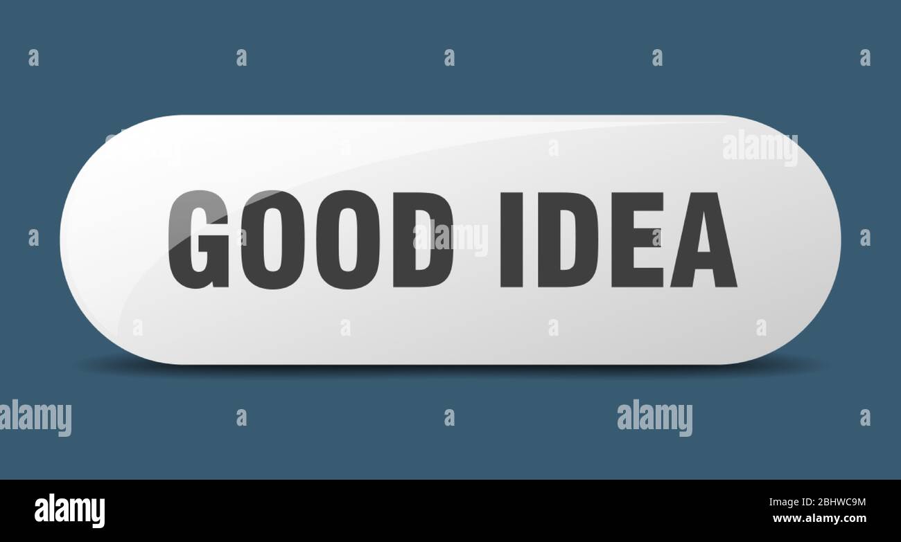 good idea button. good idea sign. key. push button Stock Vector Image ...