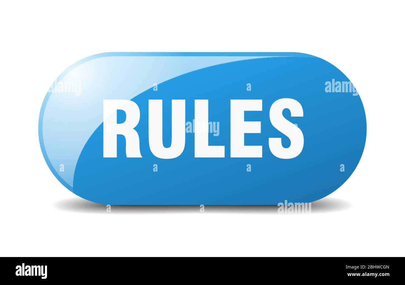 Rules Button Rules Sign Key Push Button Stock Vector Image And Art Alamy