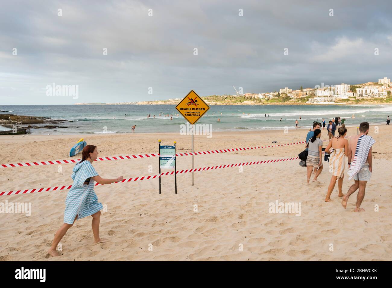 Bondi Beach, NSW, Australia 28, April 2020, Sydney iconic beach has ...