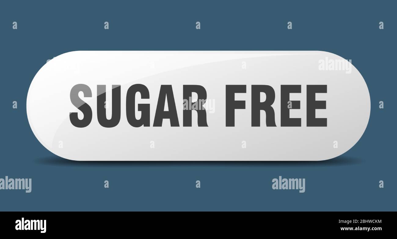sugar free button. sugar free sign. key. push button Stock Vector Image ...