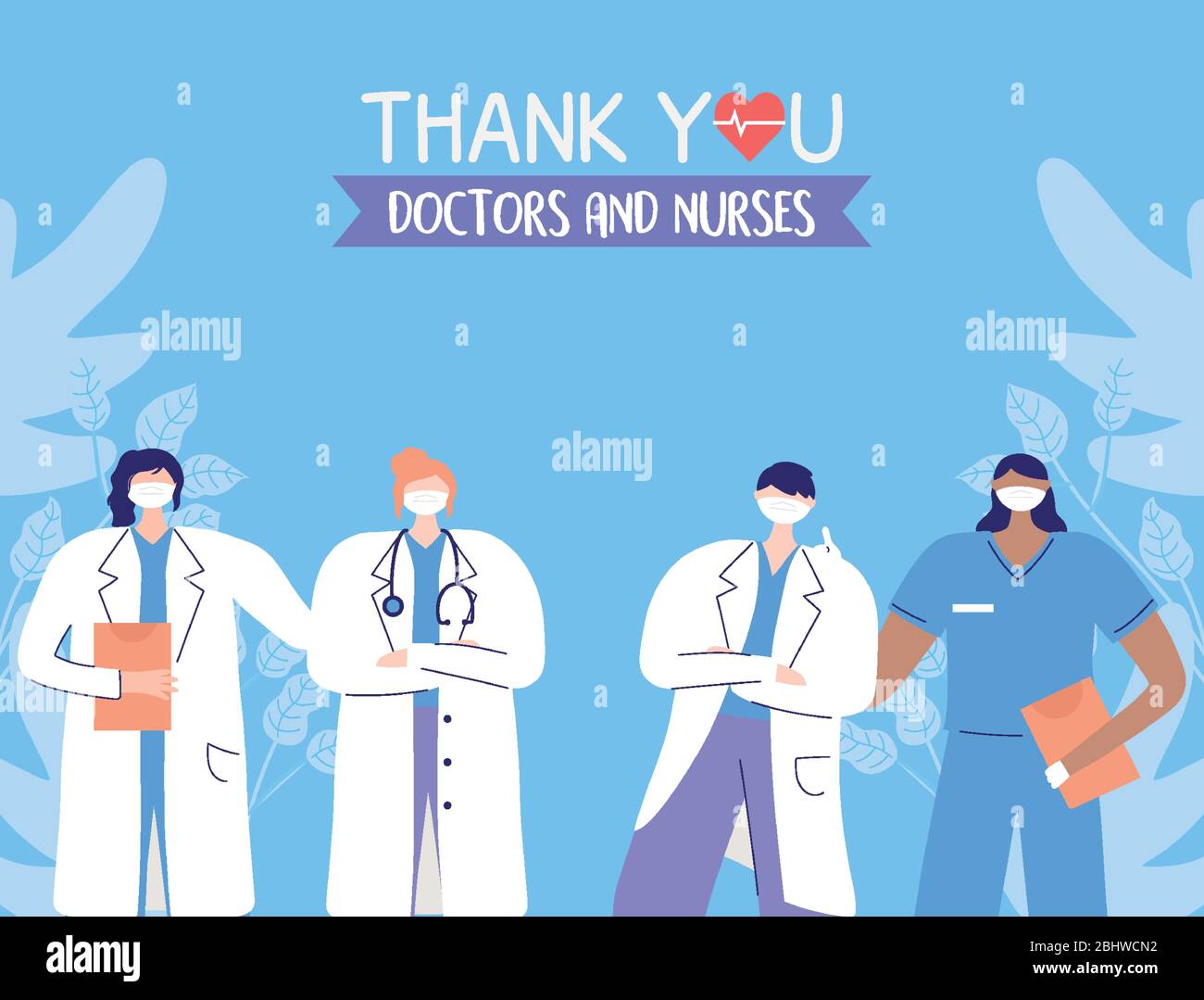 thanks, doctors, nurses, physicians and nurses medical staff support ...