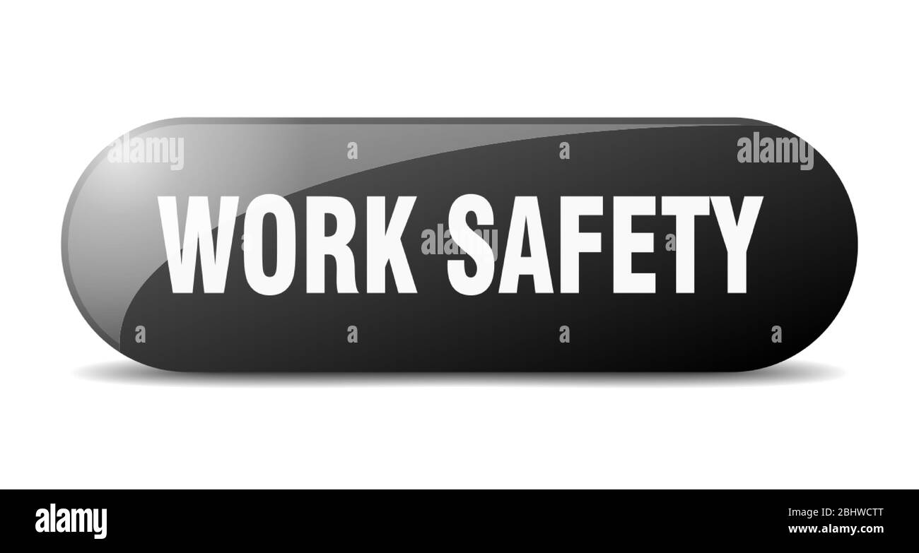 work safety button. work safety sign. key. push button Stock Vector ...