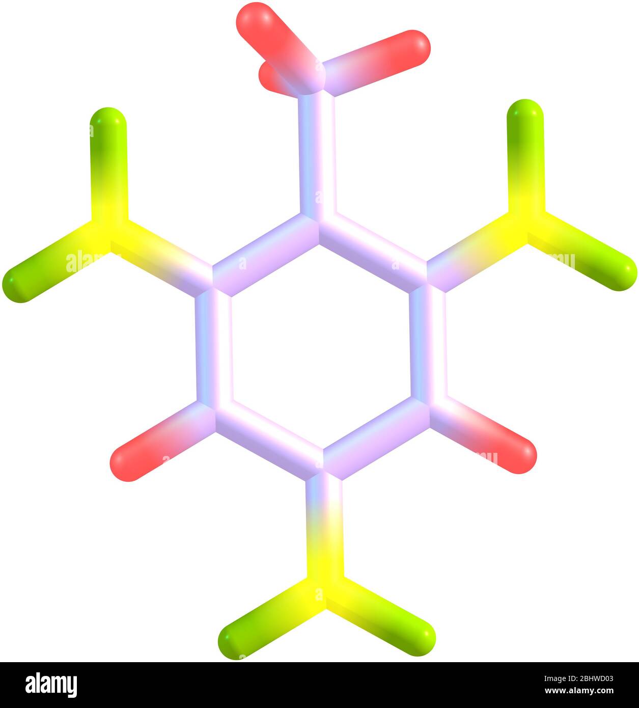 Trinitrotoluene tnt explosive molecule hi-res stock photography and ...