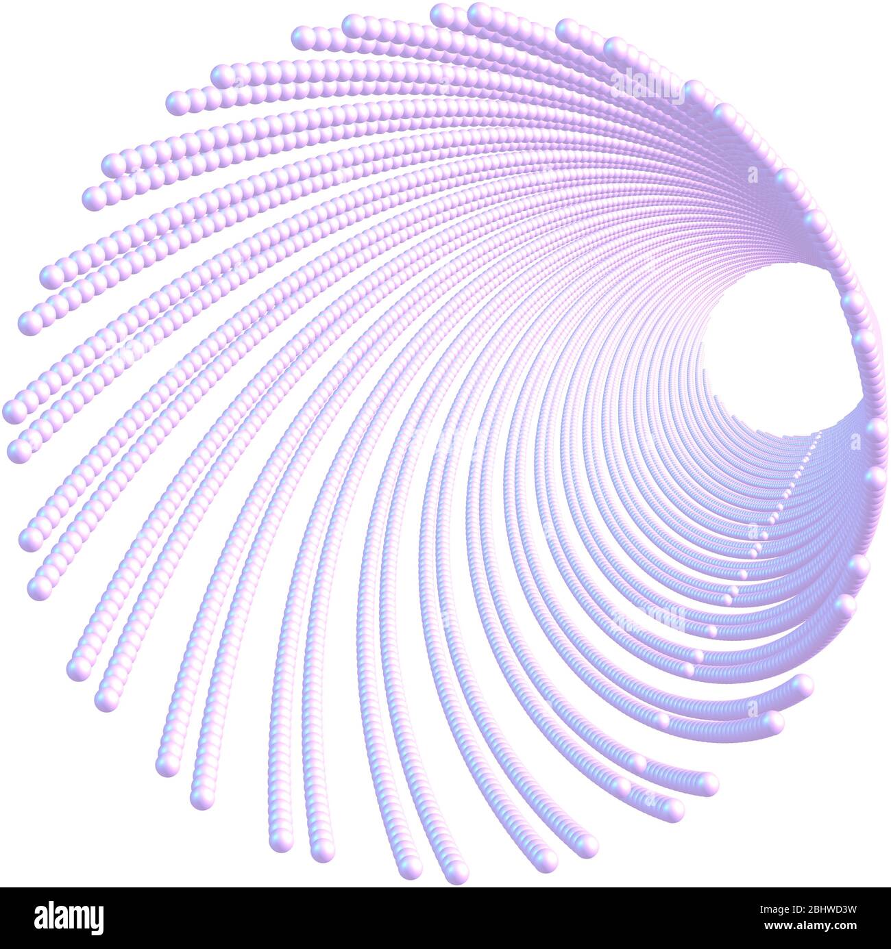 Vortex shape carbon nanotube on white background Stock Photo - Alamy