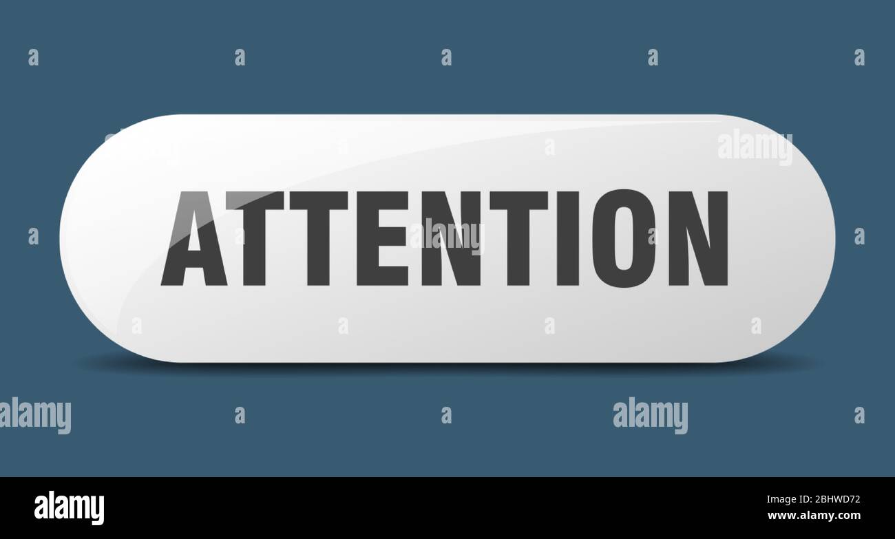 attention button. attention sign. key. push button Stock Vector Image & Art - Alamy