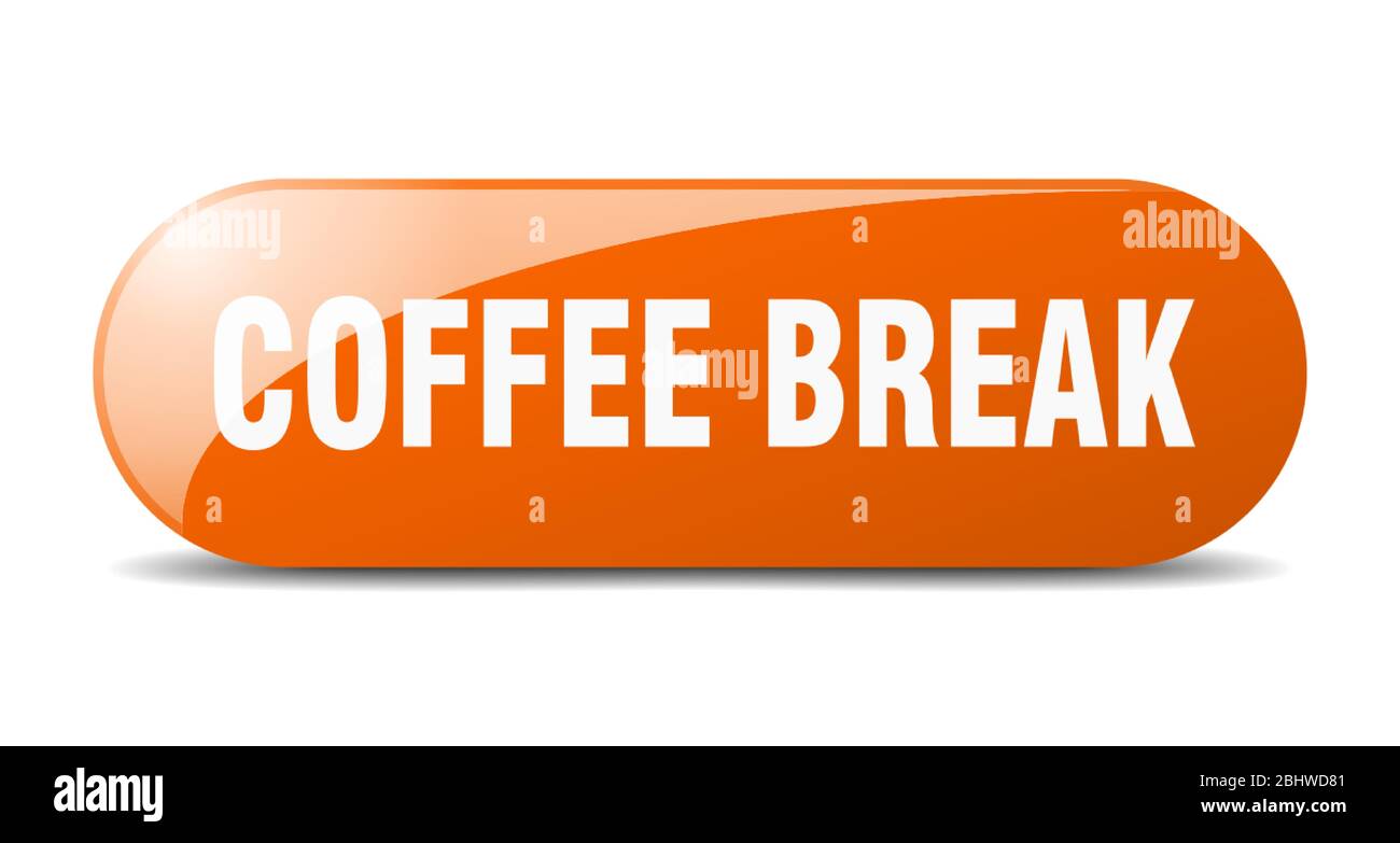 coffee break button. coffee break sign. key. push button Stock Vector ...
