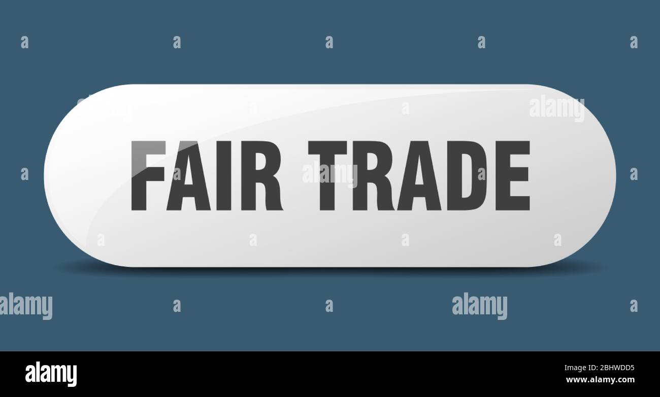 fair trade button. fair trade sign. key. push button Stock Vector Image ...