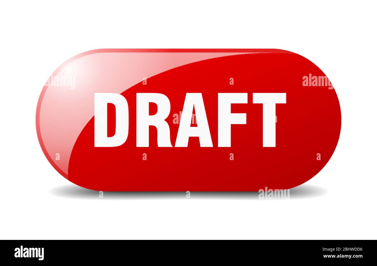draft button. draft sign. key. push button Stock Vector Image & Art - Alamy
