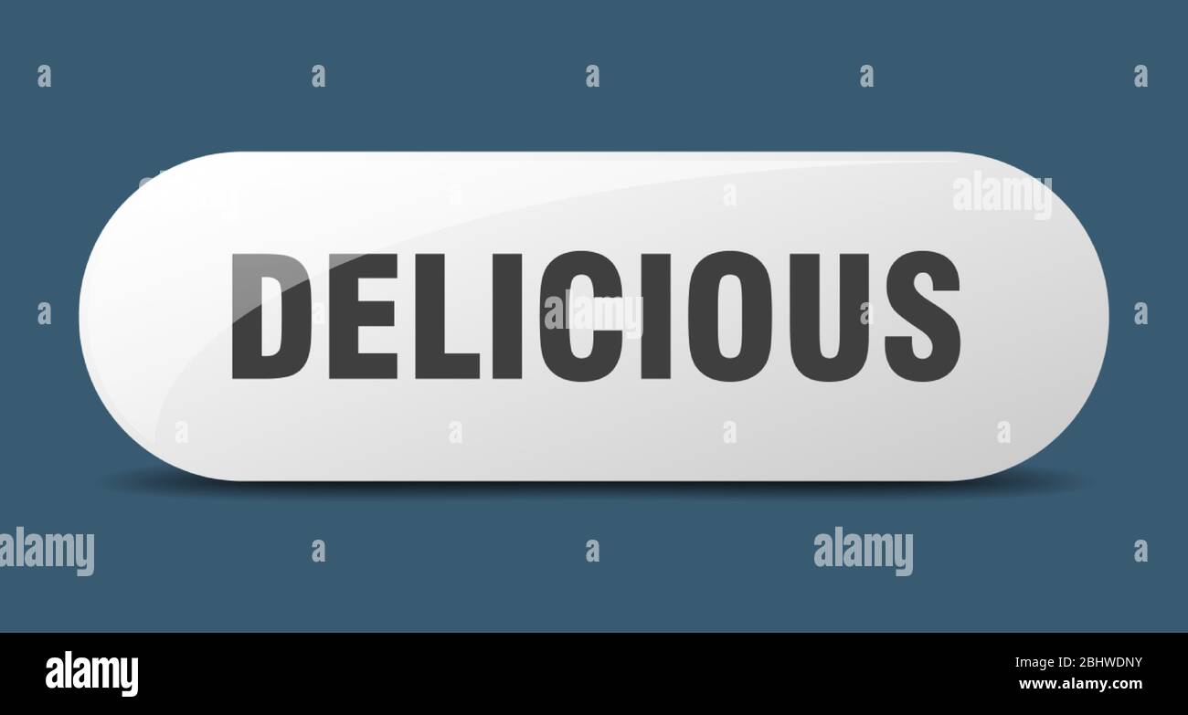 delicious button. delicious sign. key. push button Stock Vector Image ...