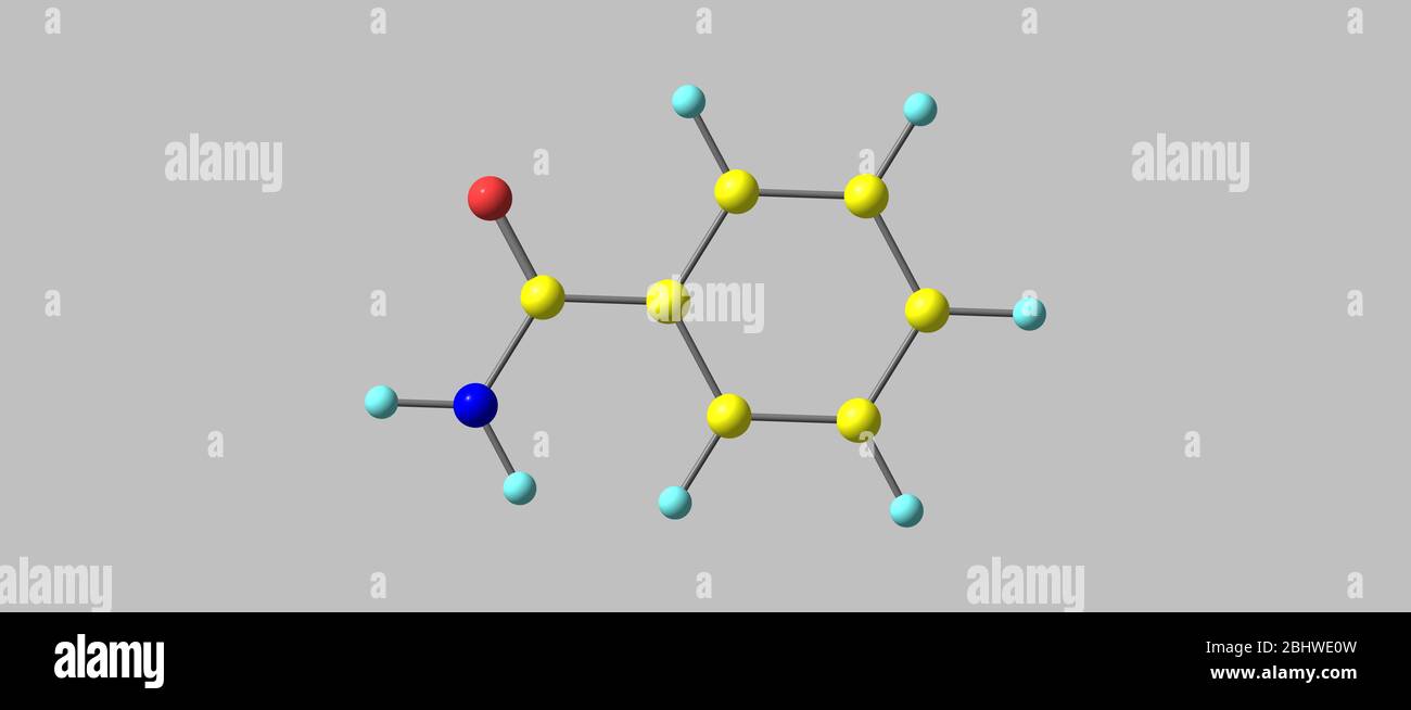 Benzamide is an off-white solid with the chemical formula of C6H5CONH2 ...