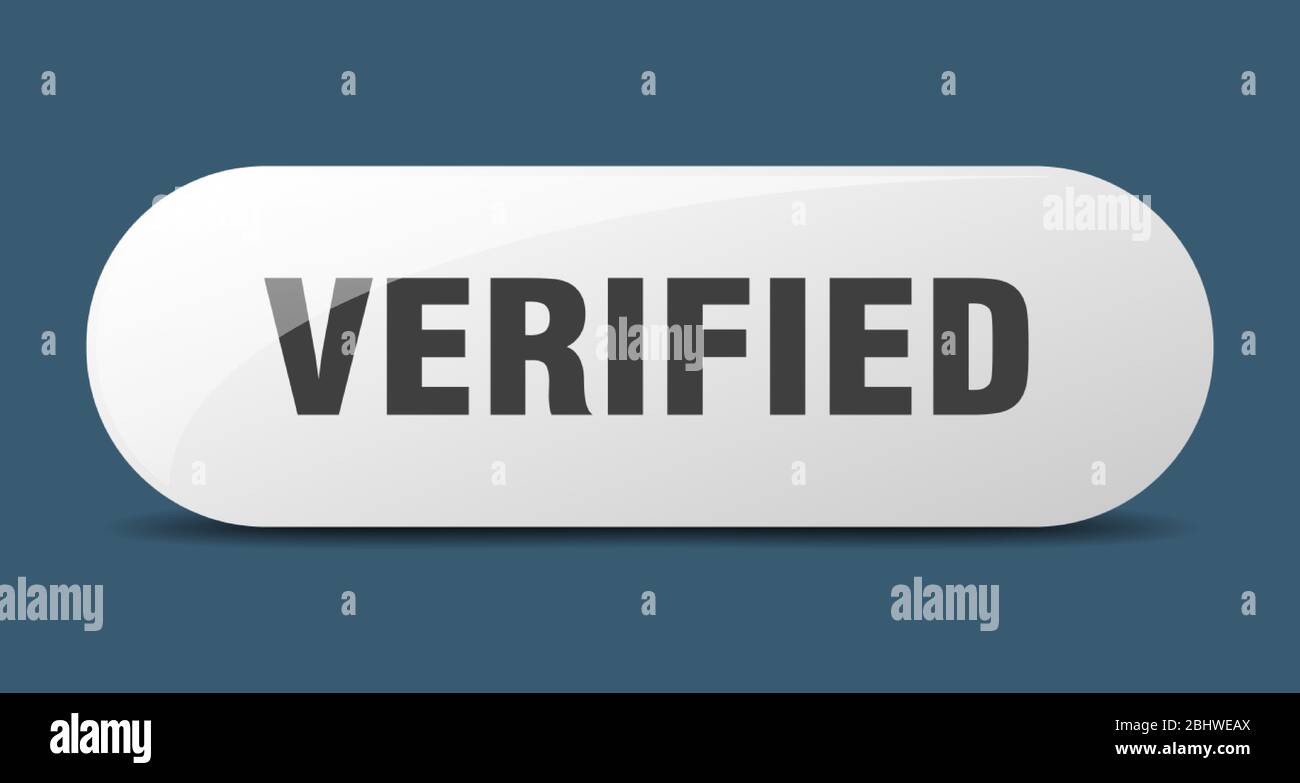 verified button. verified sign. key. push button Stock Vector Image ...
