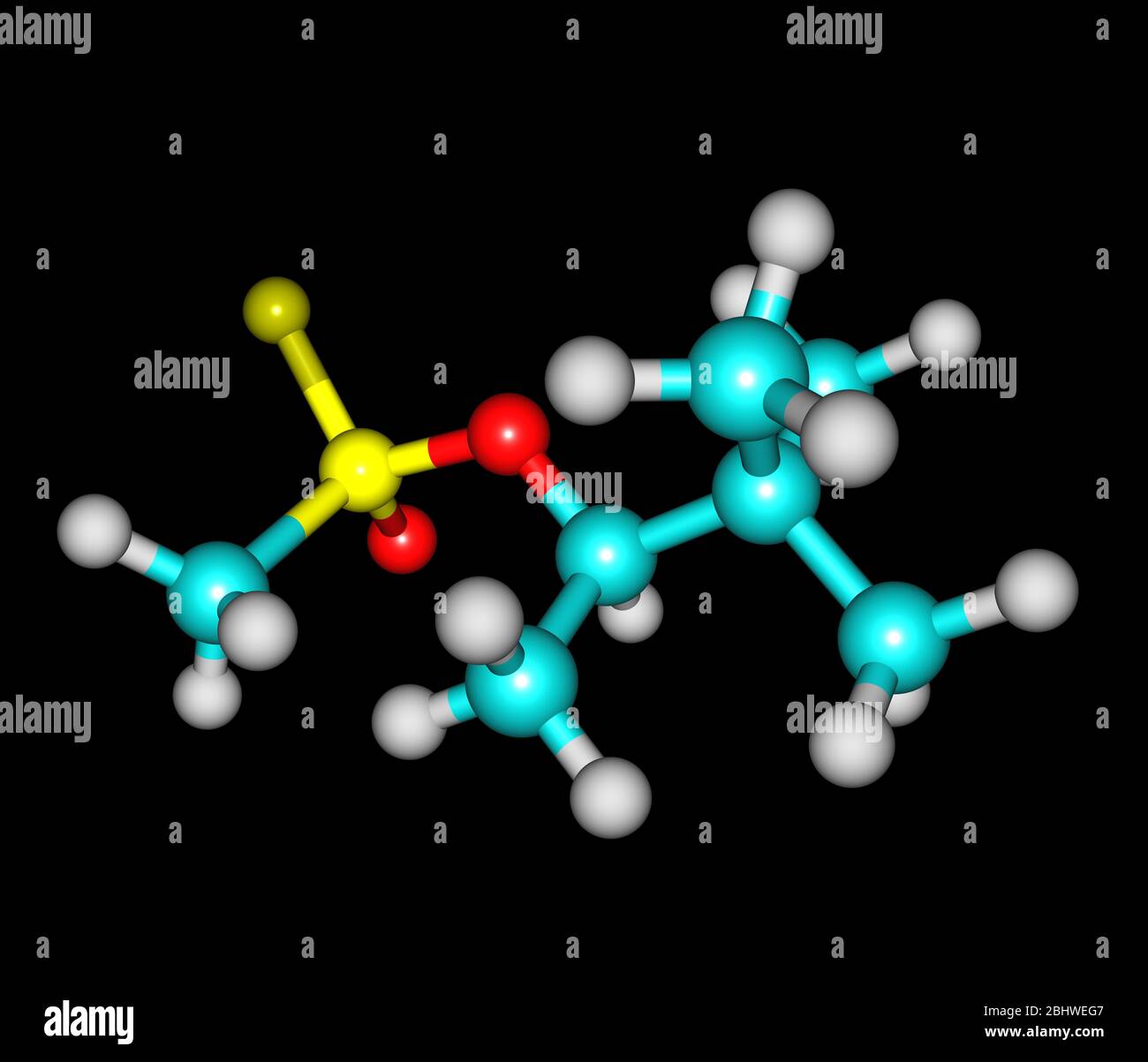 Soman nerve agent molecular model hi-res stock photography and images ...