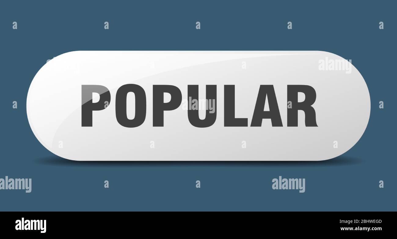 popular button. popular sign. key. push button Stock Vector Image & Art ...