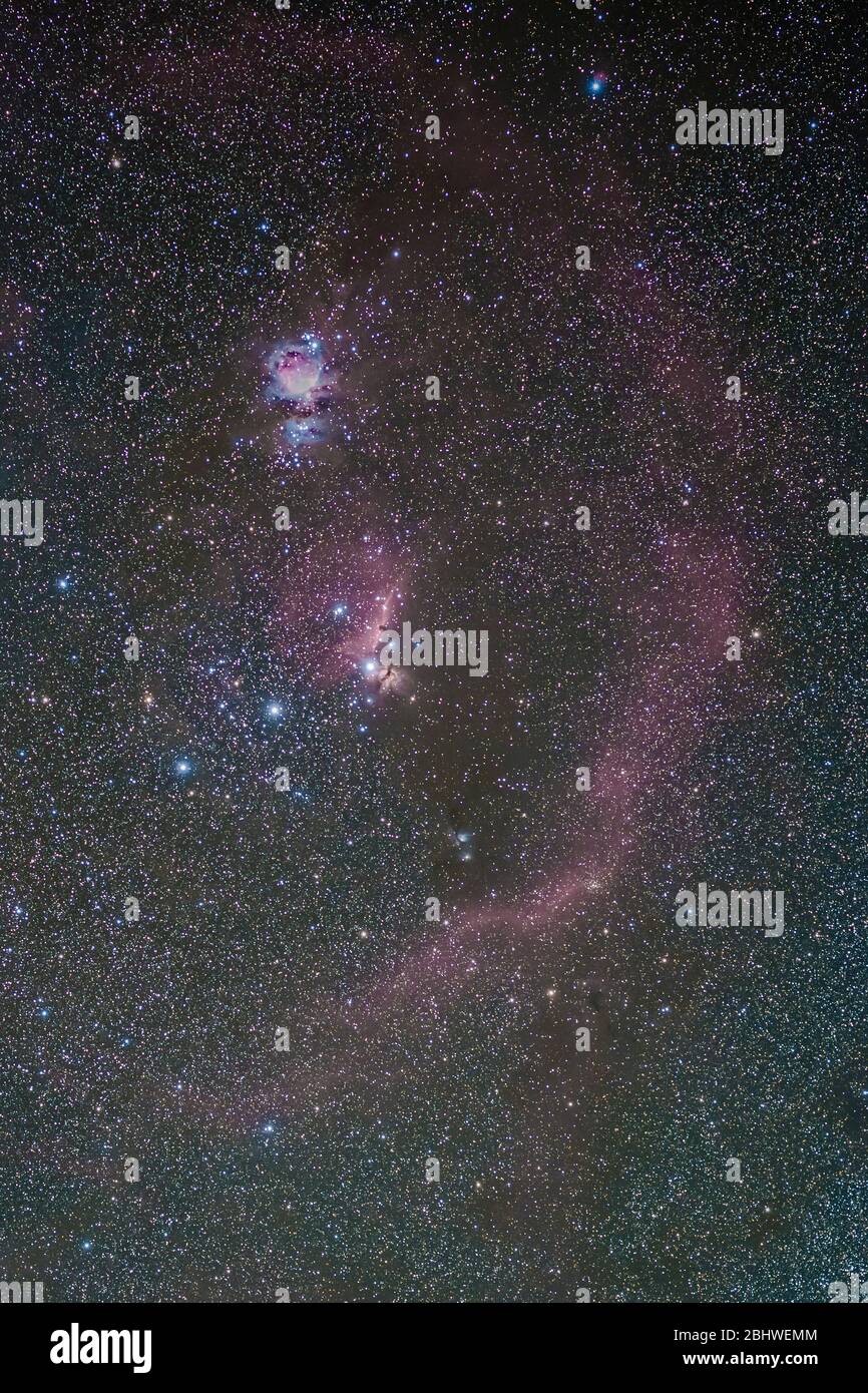 Orion Constellation A Fantastic Place In The Night Sky With Amazing Deep Sky Objects Like Orion