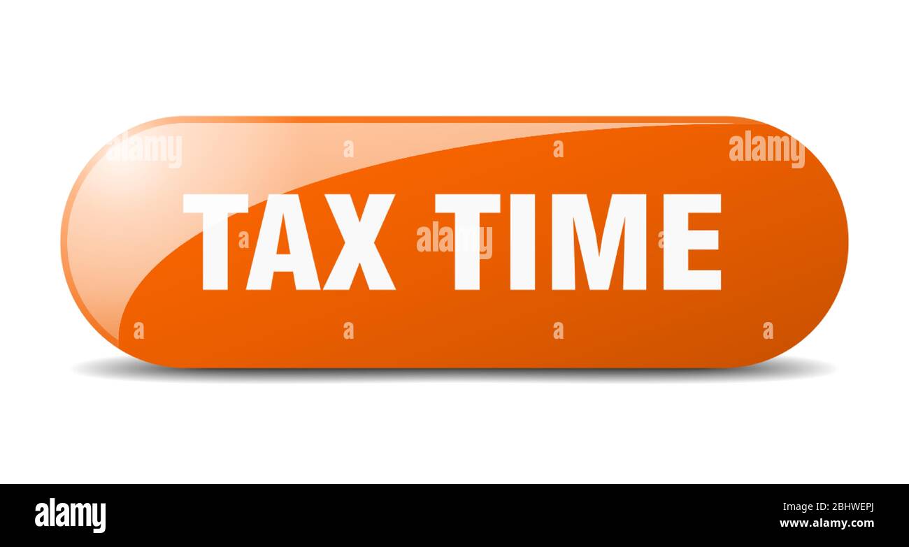 tax time button. tax time sign. key. push button Stock Vector Image ...