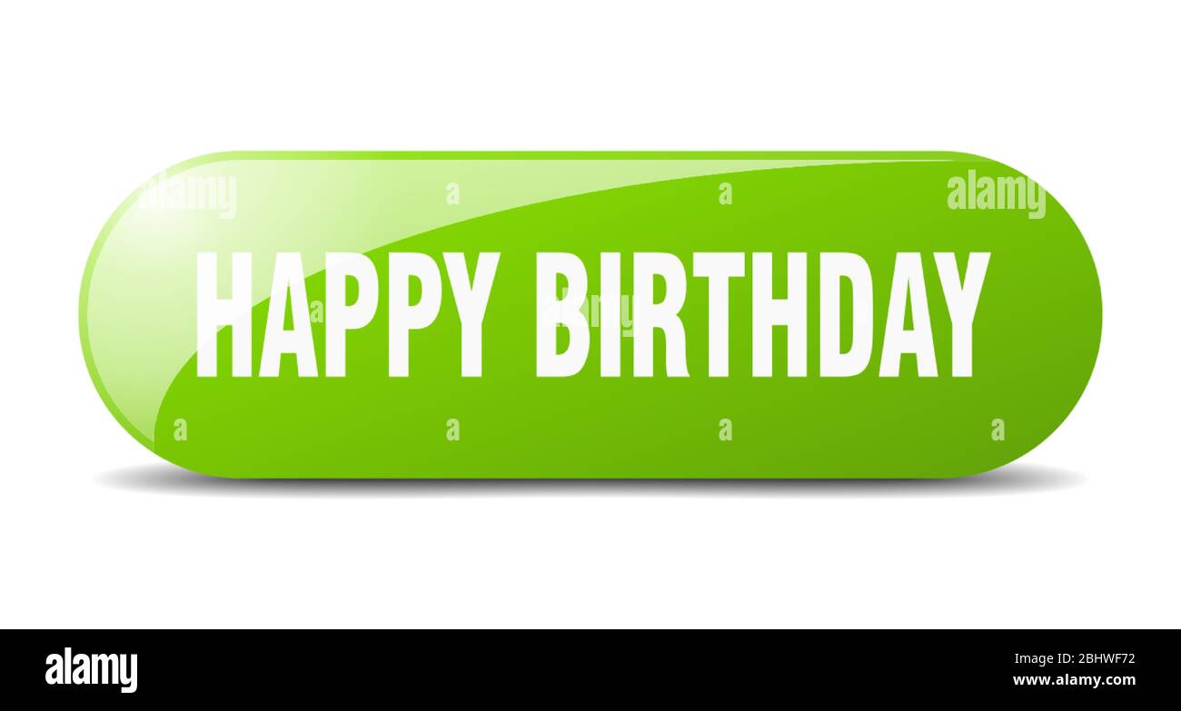 happy birthday button. happy birthday sign. key. push button Stock ...