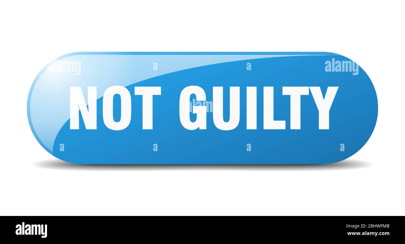 not guilty button. not guilty sign. key. push button Stock Vector Image ...