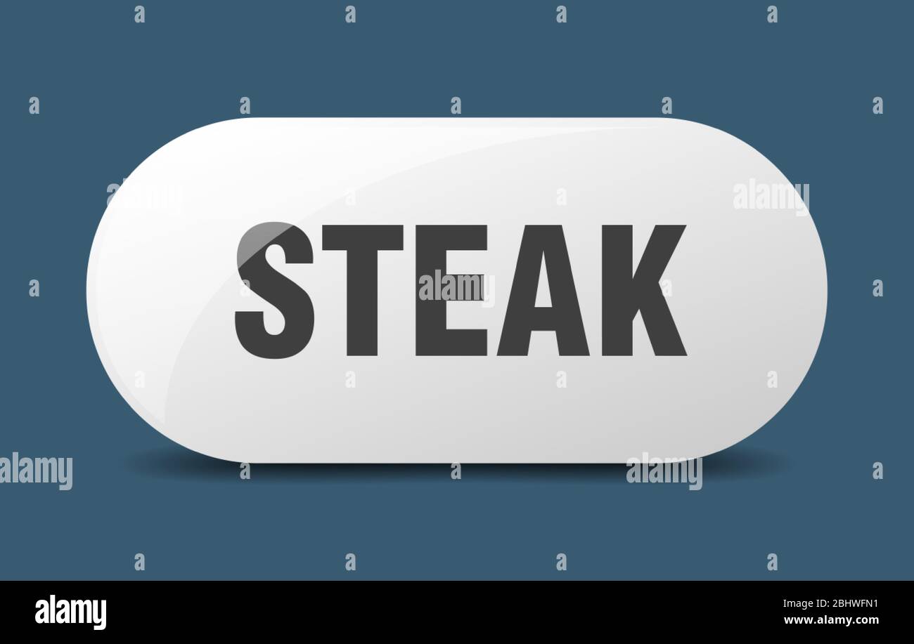 steak button. steak sign. key. push button Stock Vector Image & Art - Alamy