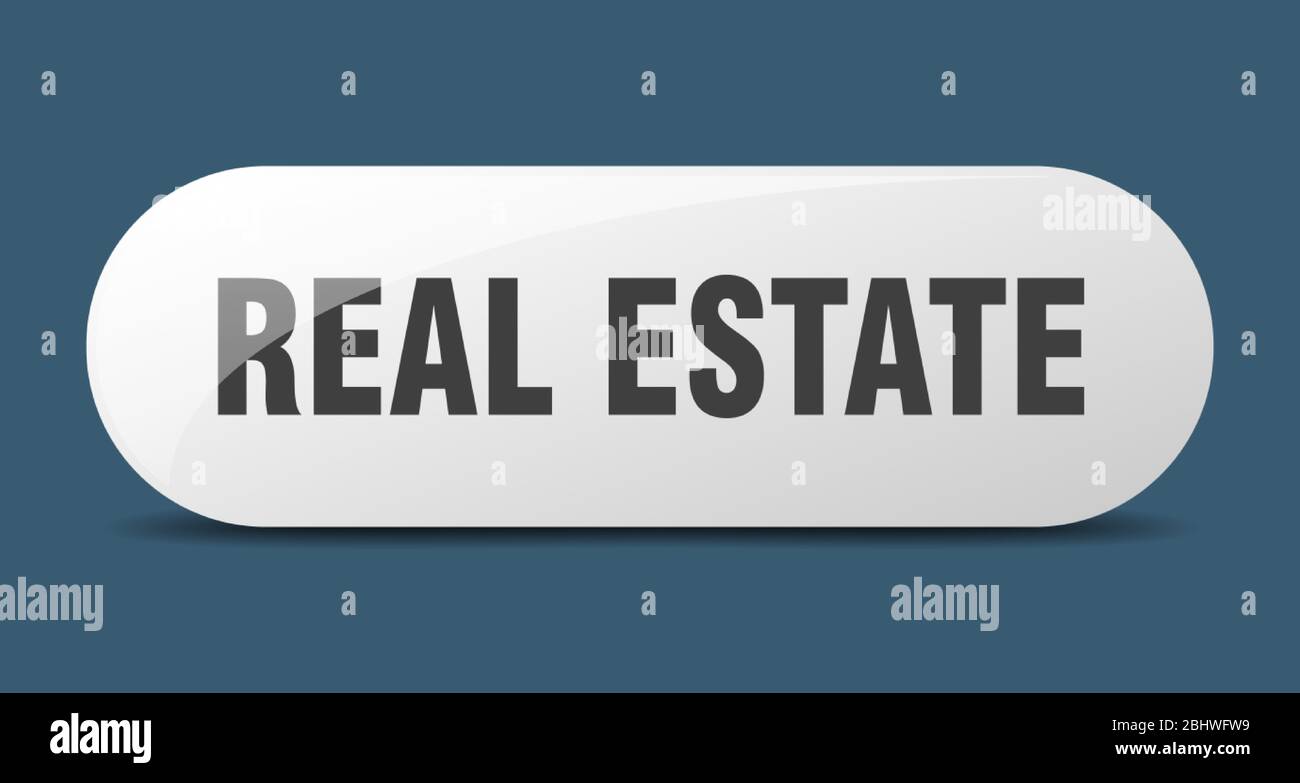 real estate button. real estate sign. key. push button Stock Vector ...