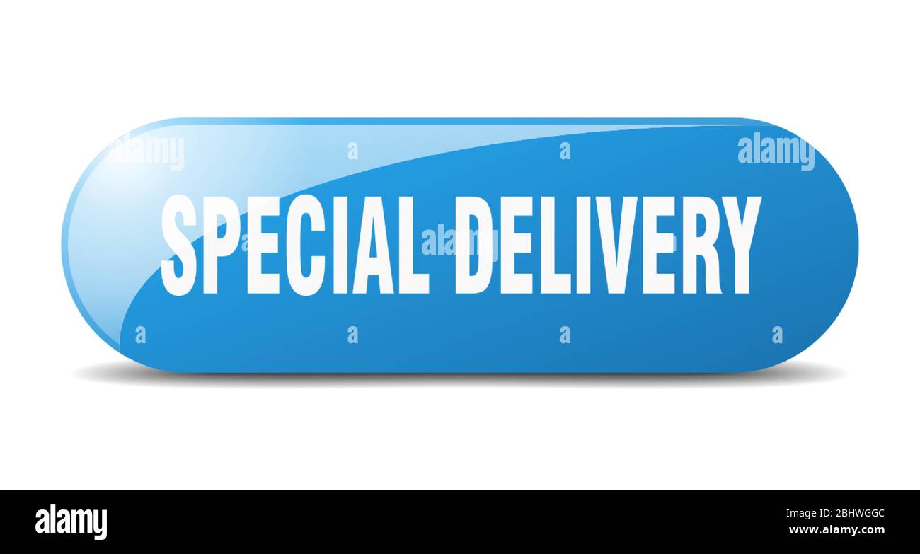 special delivery button. special delivery sign. key. push button Stock ...