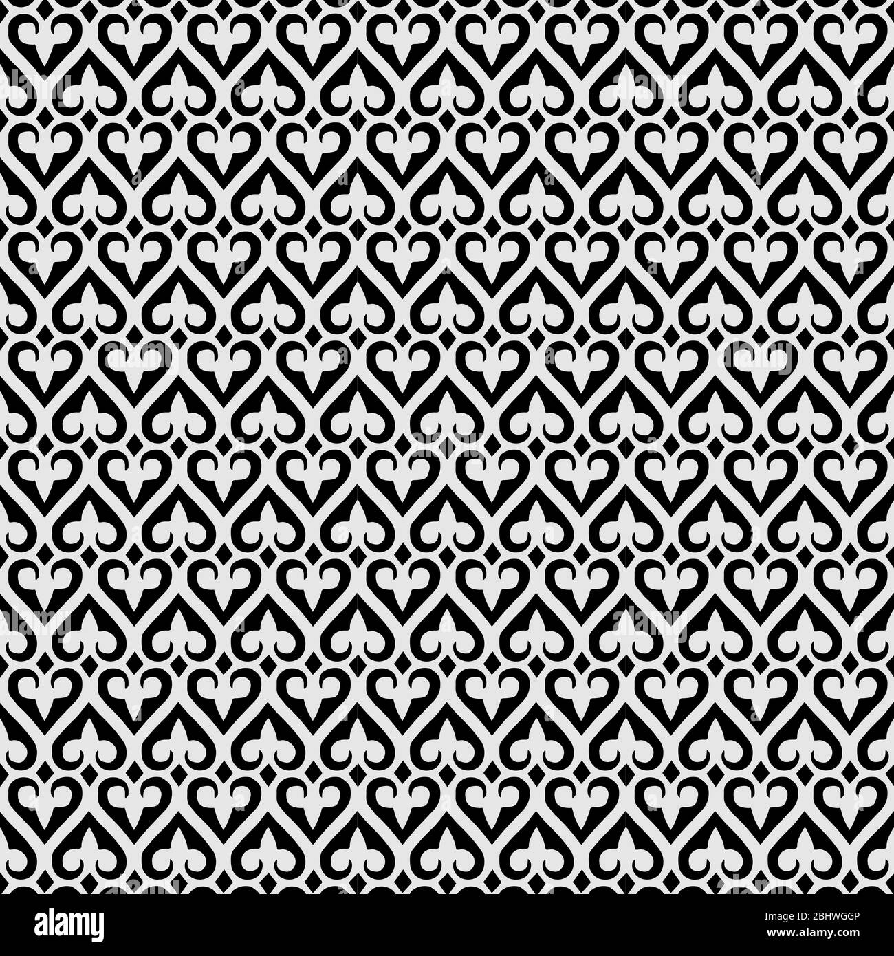abstract pattern seamless fleur de lis ornament spade geometric ...