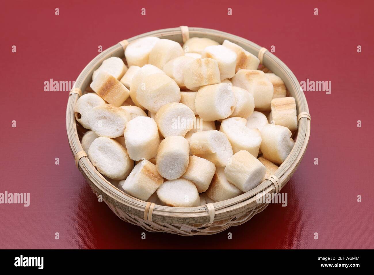 Traditional Japanese food, Fu made with gluten of wheat Stock Photo - Alamy