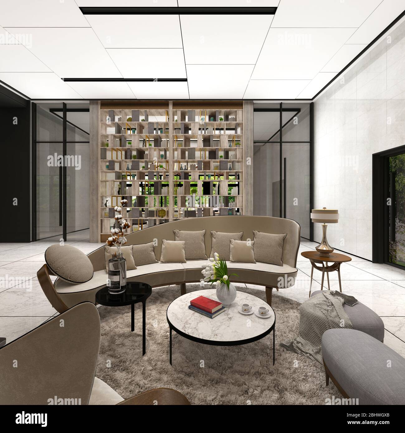 Living room modern furniture wall home sofa interior minimalist hi-res ...