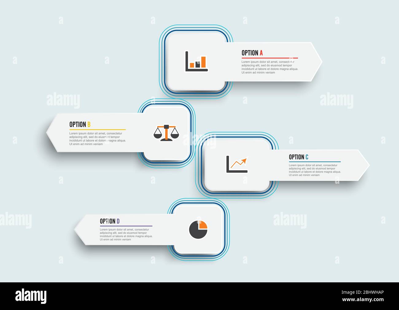 3d Paper Infographic Powerpoint Template Free