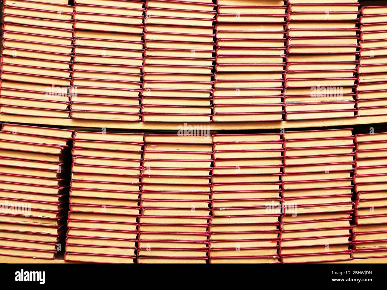 Many books on bookshelf in library Stock Photo - Alamy